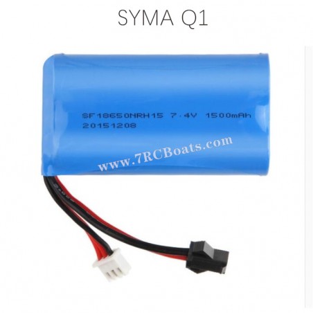 SYMA Q1 Pioneer RC Boat Battery 7.4V 1500mAh
